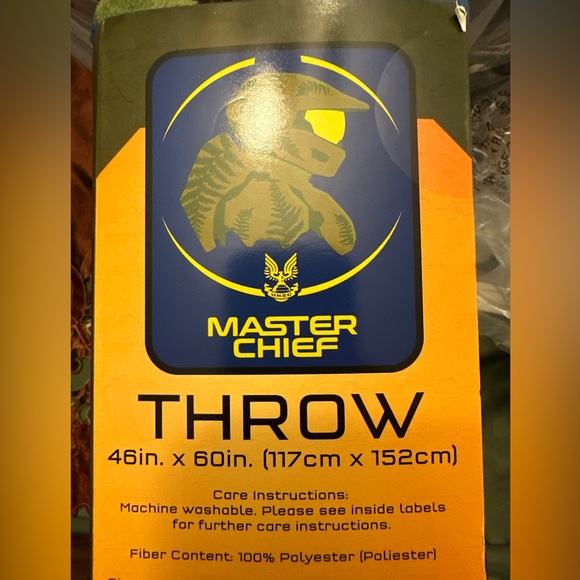 Halo | Bedding | Halo Infinite Master Chief Blue Plush Blanket 46 X 6 ...